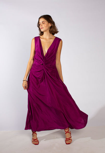 Gillian Dress in Soft-Washed Silk – Loup Charmant